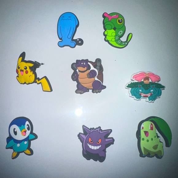 Accessories | Pokmon Themed Charm Set For Crocclogs | Poshmark